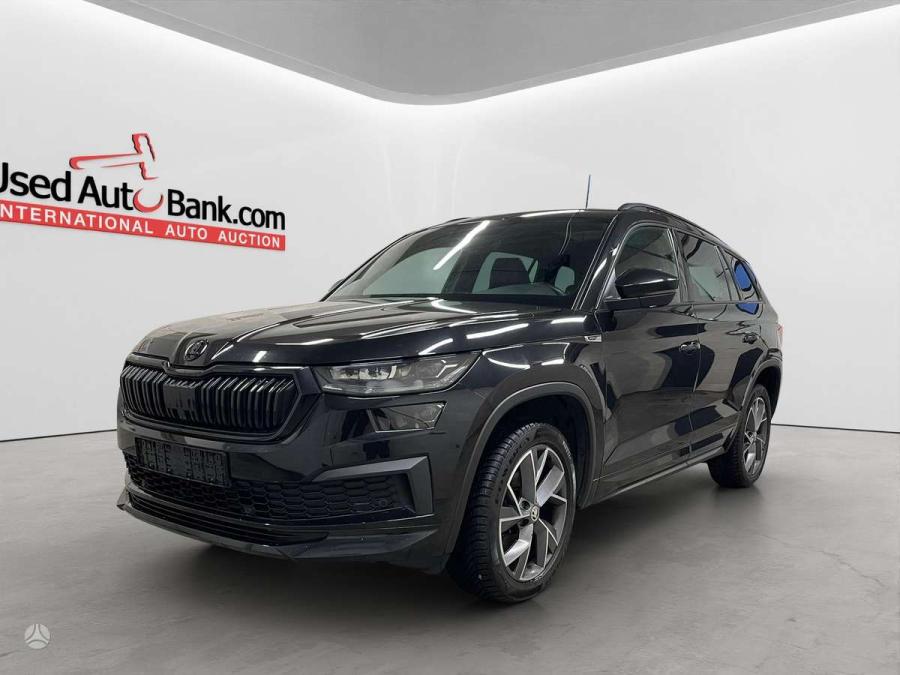 Black Skoda Kodiaq 2021 in Marijampole, with an engine capacity of 1.50 L and mileage of 160 thousand km for 27709 €, photo 1 on AUTOMOTO.COM.LV