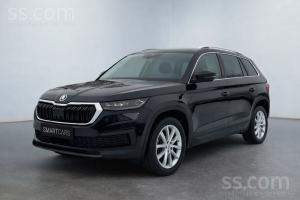 Black Skoda Kodiaq 2021 in Riga, with an engine capacity of 2.00 L and mileage of 87 thousand km for 26230 €, photo  on AUTOMOTO.COM.LV