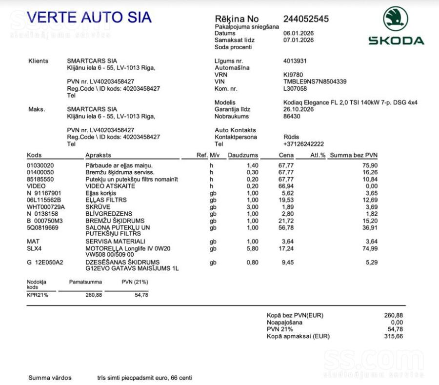 Melns Skoda Kodiaq 2021 Rīga, ar dzinēja tilpumu 2.00 L un nobraukumu 87 tūkst. km par 26230 €, foto 32 vietnē AUTOMOTO.COM.LV