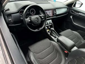 Black Skoda Kodiaq 2021 in Kaunas, with an engine capacity of 1.50 L and mileage of 185 thousand km for 20500 €, photo 6 on AUTOMOTO.COM.LV