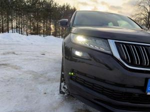 Black Skoda Kodiaq 2021 in Taurage, with an engine capacity of 1.97 L and mileage of 211 thousand km for 26300 €, photo 13 on AUTOMOTO.COM.LV