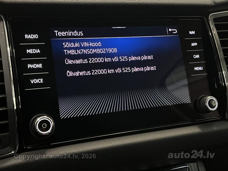 Черный Шкода Kodiaq 2021 в Таллин, объемом двигателя 2.00 л и пробегом 128 тыс. км за 24500 €, фото 12 на AUTOMOTO.COM.LV