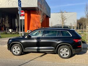 Black Skoda Kodiaq 2021 in Riga, with an engine capacity of 1.50 L and mileage of 64 thousand km for 23450 €, photo  on AUTOMOTO.COM.LV