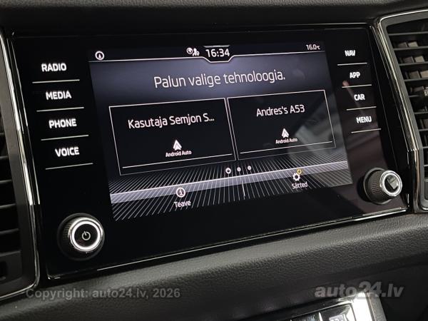 Черный Шкода Kodiaq 2021 в Таллин, объемом двигателя 2.00 л и пробегом 104 тыс. км за 25900 €, фото 10 на AUTOMOTO.COM.LV