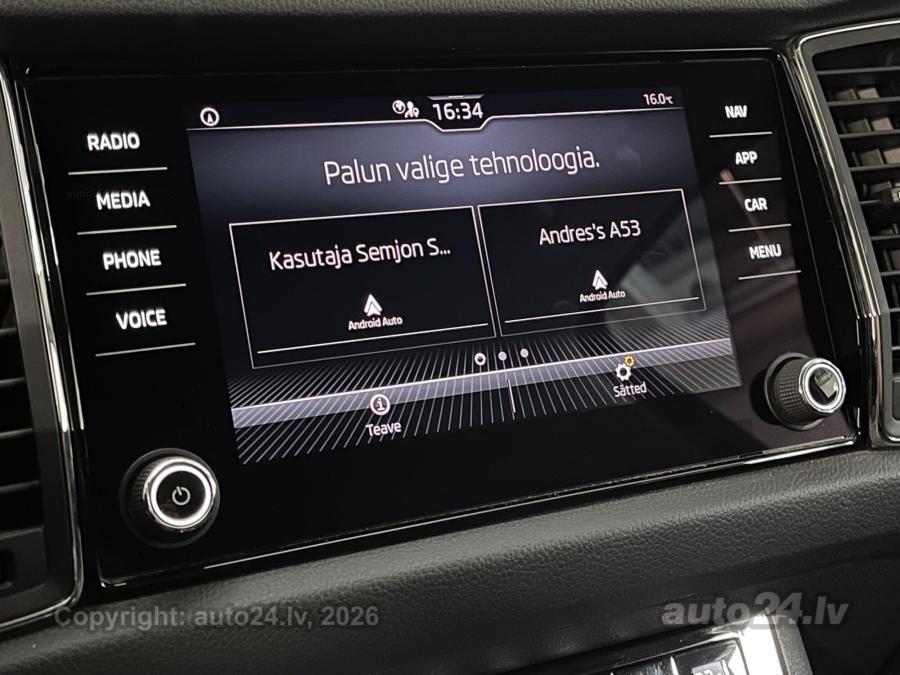Черный Шкода Kodiaq 2021 в Таллин, объемом двигателя 2.00 л и пробегом 104 тыс. км за 25900 €, фото 11 на AUTOMOTO.COM.LV