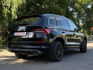 Black Skoda Kodiaq 2021 in Taurage, with an engine capacity of 1.97 L and mileage of 212 thousand km for 22600 €, photo 4 on AUTOMOTO.COM.LV
