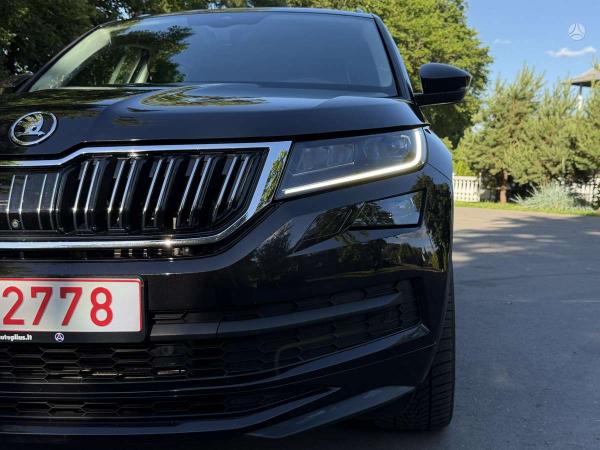 Black Skoda Kodiaq 2021 in Taurage, with an engine capacity of 1.97 L and mileage of 212 thousand km for 22600 €, photo 10 on AUTOMOTO.COM.LV