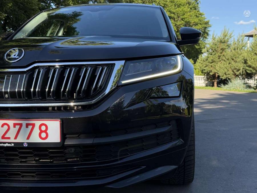 Black Skoda Kodiaq 2021 in Taurage, with an engine capacity of 1.97 L and mileage of 212 thousand km for 22600 €, photo 11 on AUTOMOTO.COM.LV