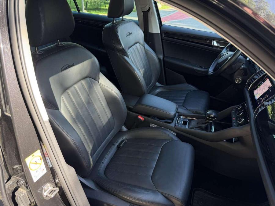 Black Skoda Kodiaq 2021 in Taurage, with an engine capacity of 1.97 L and mileage of 212 thousand km for 22600 €, photo 17 on AUTOMOTO.COM.LV