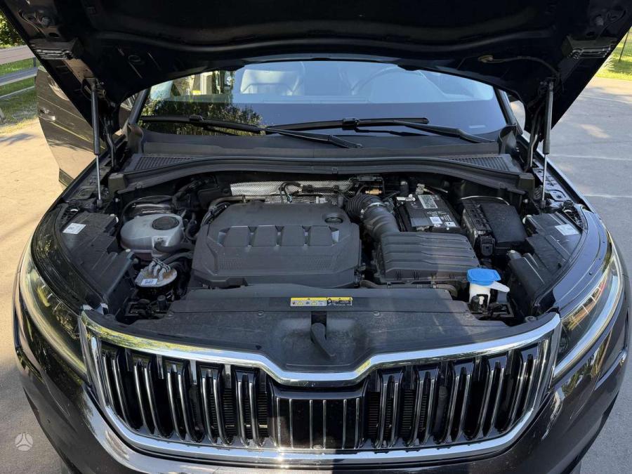 Black Skoda Kodiaq 2021 in Taurage, with an engine capacity of 1.97 L and mileage of 212 thousand km for 22600 €, photo 33 on AUTOMOTO.COM.LV