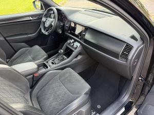 Black Skoda Kodiaq 2021 in Taurage, with an engine capacity of 1.97 L and mileage of 180 thousand km for 22500 €, photo 12 on AUTOMOTO.COM.LV