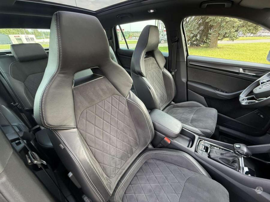 Black Skoda Kodiaq 2021 in Taurage, with an engine capacity of 1.97 L and mileage of 180 thousand km for 22500 €, photo 13 on AUTOMOTO.COM.LV