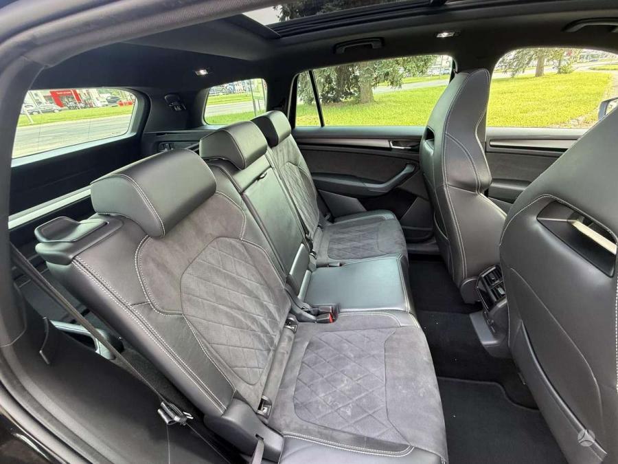 Black Skoda Kodiaq 2021 in Taurage, with an engine capacity of 1.97 L and mileage of 180 thousand km for 22500 €, photo 14 on AUTOMOTO.COM.LV