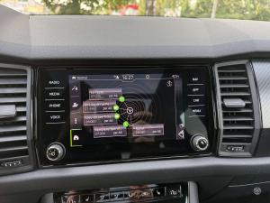 Black Skoda Kodiaq 2021 in Taurage, with an engine capacity of 1.97 L and mileage of 180 thousand km for 22500 €, photo 28 on AUTOMOTO.COM.LV
