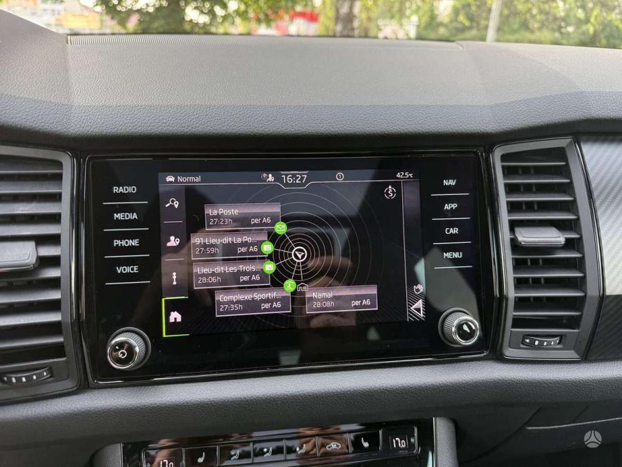 Black Skoda Kodiaq 2021 in Taurage, with an engine capacity of 1.97 L and mileage of 180 thousand km for 22500 €, photo 28 on AUTOMOTO.COM.LV