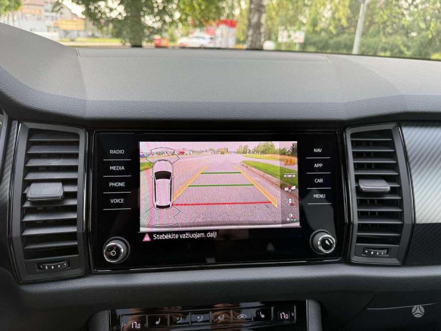 Black Skoda Kodiaq 2021 in Taurage, with an engine capacity of 1.97 L and mileage of 180 thousand km for 22500 €, photo 29 on AUTOMOTO.COM.LV