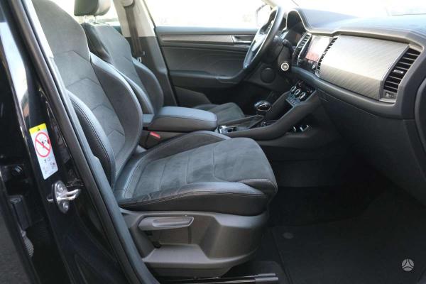 Black Skoda Kodiaq 2021 in Vilnius, with an engine capacity of 1.97 L and mileage of 164 thousand km for 25950 €, photo 10 on AUTOMOTO.COM.LV