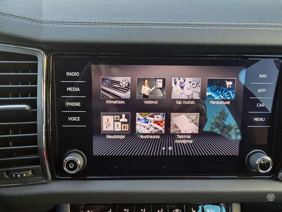 Черный Шкода Kodiaq 2021 в Вильнюс, объемом двигателя 1.98 л и пробегом 30 тыс. км за 33900 €, фото 15 на AUTOMOTO.COM.LV