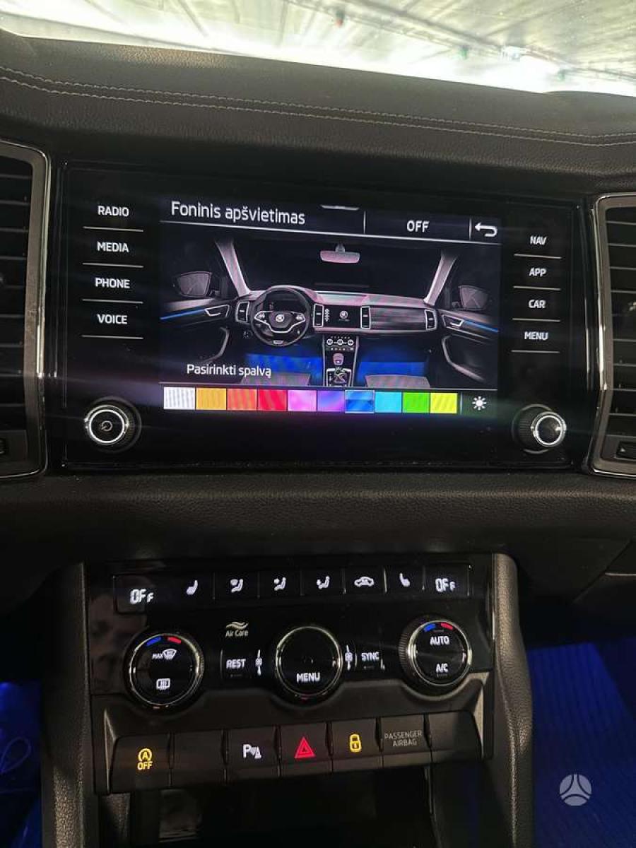 Черный Шкода Kodiaq 2021 в Вильнюс, объемом двигателя 1.97 л и пробегом 130 тыс. км за 24900 €, фото 27 на AUTOMOTO.COM.LV