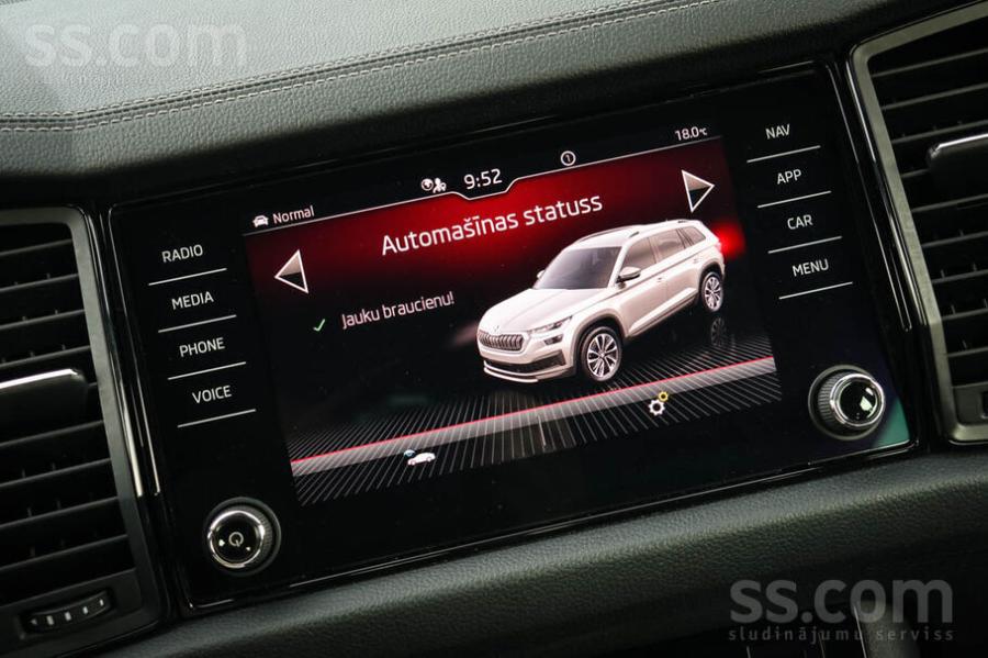 Melns Skoda Kodiaq 2021 Tukums, ar dzinēja tilpumu 1.50 L un nobraukumu 195 tūkst. km par 19790 €, foto 16 vietnē AUTOMOTO.COM.LV