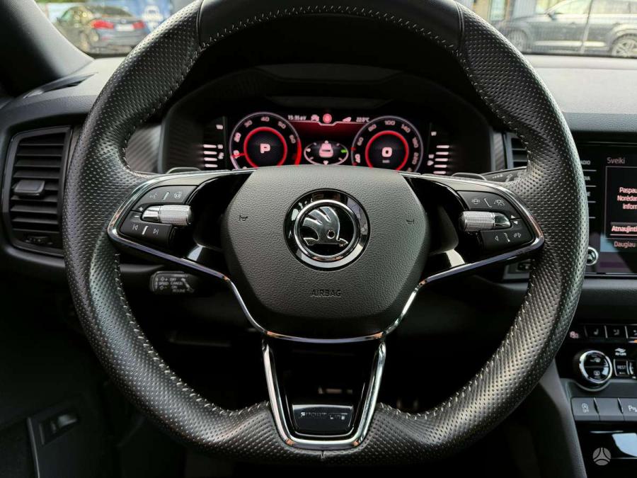 Black Skoda Kodiaq 2021 in Kaunas, with an engine capacity of 1.50 L and mileage of 277 thousand km for 18500 €, photo 9 on AUTOMOTO.COM.LV