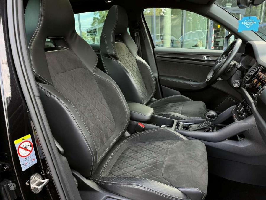 Black Skoda Kodiaq 2021 in Kaunas, with an engine capacity of 1.50 L and mileage of 277 thousand km for 18500 €, photo 16 on AUTOMOTO.COM.LV