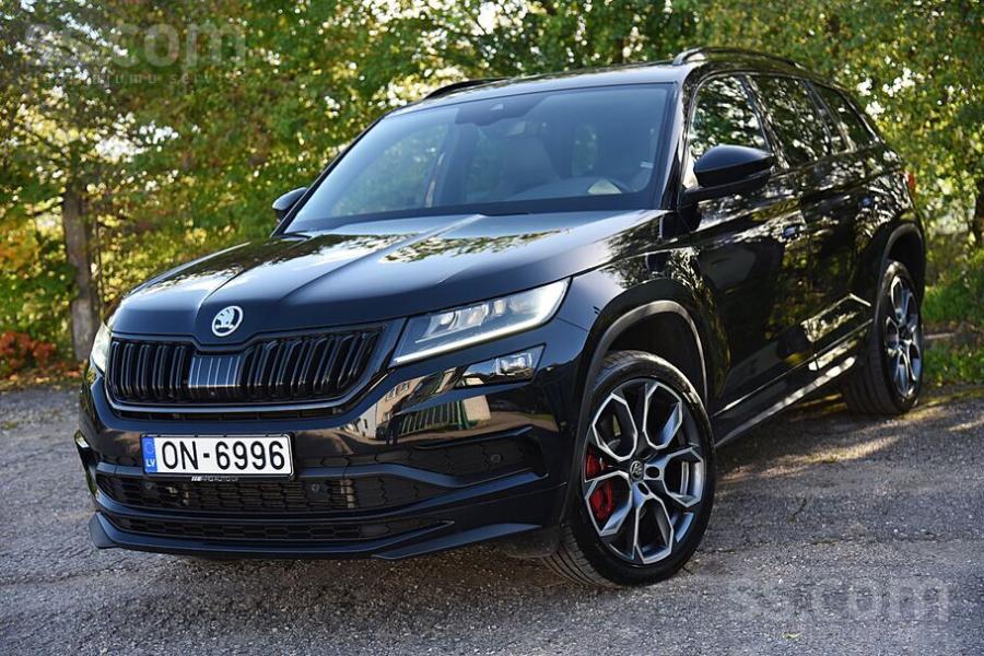 Black Skoda Kodiaq 2021 in Tukums, with an engine capacity of 2.00 L and mileage of 209 thousand km for 25900 €, photo 3 on AUTOMOTO.COM.LV