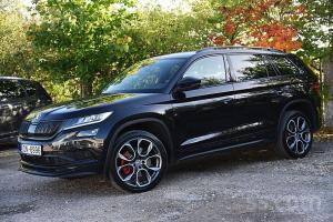 Black Skoda Kodiaq 2021 in Tukums, with an engine capacity of 2.00 L and mileage of 209 thousand km for 25900 €, photo 4 on AUTOMOTO.COM.LV