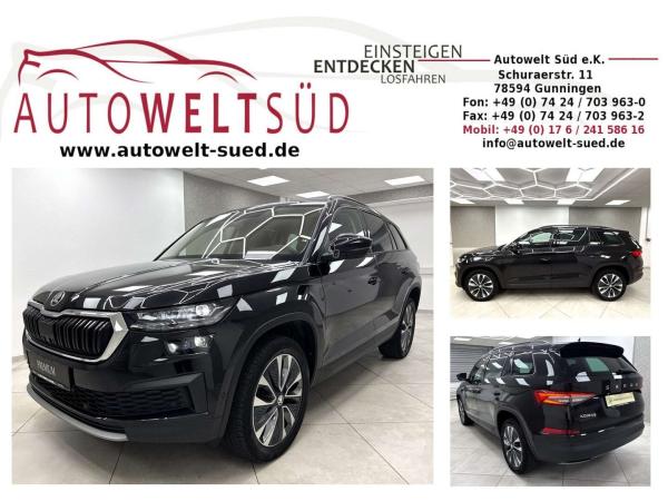 Black Skoda Kodiaq 2022 in Kaunas, with an engine capacity of 2.00 L and mileage of 95 thousand km for 31019 €, photo 1 on AUTOMOTO.COM.LV