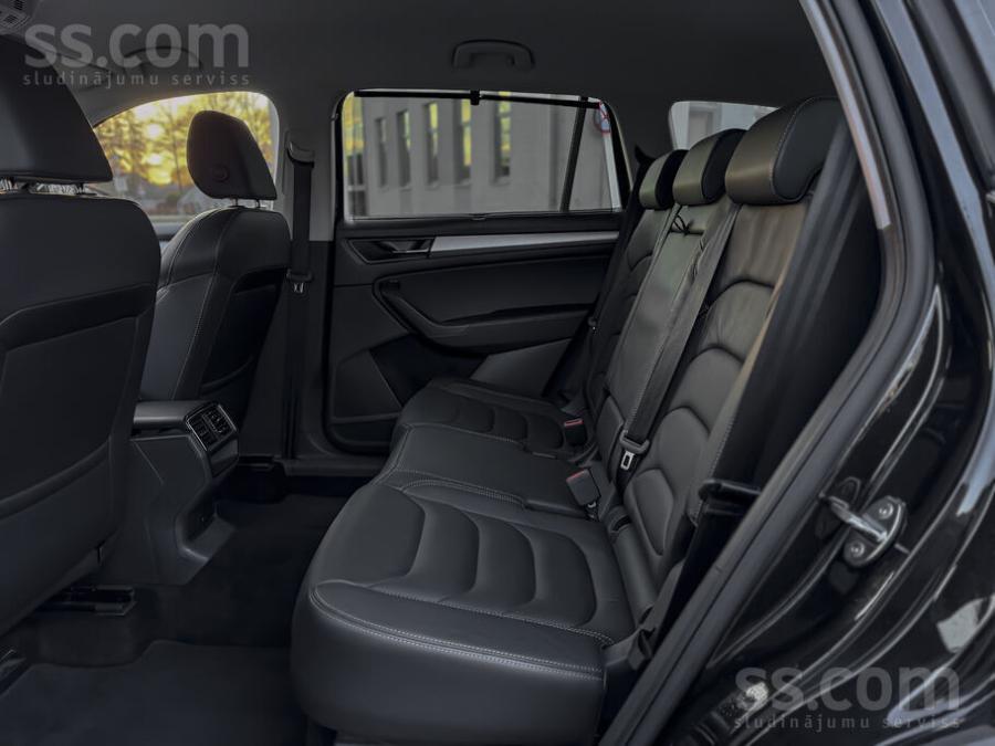 Black Skoda Kodiaq 2022 in Jelgava, with an engine capacity of 2.00 L and mileage of 0 thousand km for 26900 €, photo 11 on AUTOMOTO.COM.LV