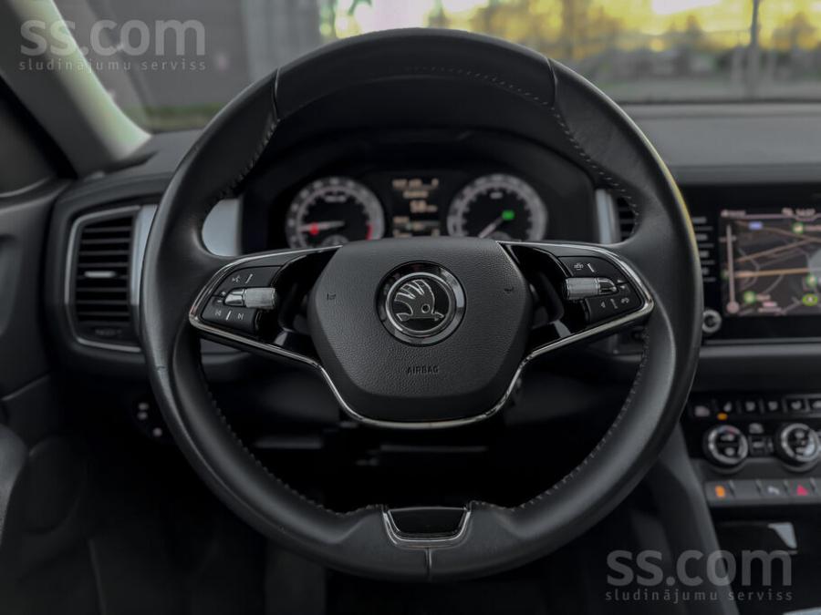 Black Skoda Kodiaq 2022 in Jelgava, with an engine capacity of 2.00 L and mileage of 0 thousand km for 26900 €, photo 22 on AUTOMOTO.COM.LV