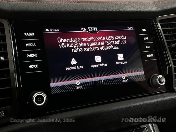 Melns Skoda Kodiaq 2022 Tallina, ar dzinēja tilpumu 2.00 L un nobraukumu 72 tūkst. km par 33500 €, foto 11 vietnē AUTOMOTO.COM.LV