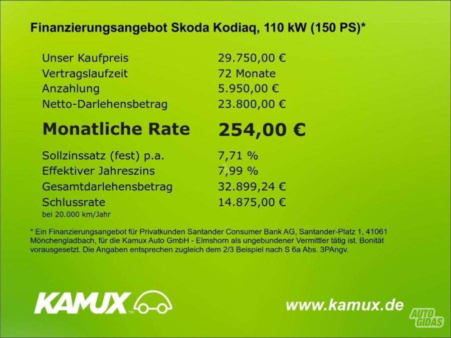 Melns Skoda Kodiaq 2022 Kauņa, ar dzinēja tilpumu 2.00 L un nobraukumu 86 tūkst. km par 32443 €, foto 12 vietnē AUTOMOTO.COM.LV