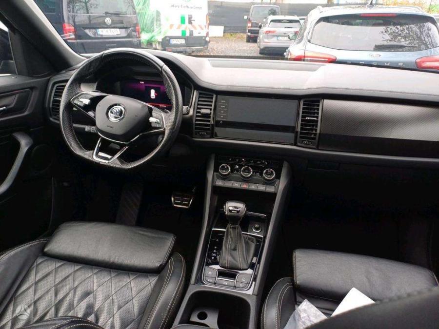Black Skoda Kodiaq 2022 in Vilnius, with an engine capacity of 1.97 L and mileage of 188 thousand km for 28200 €, photo 2 on AUTOMOTO.COM.LV