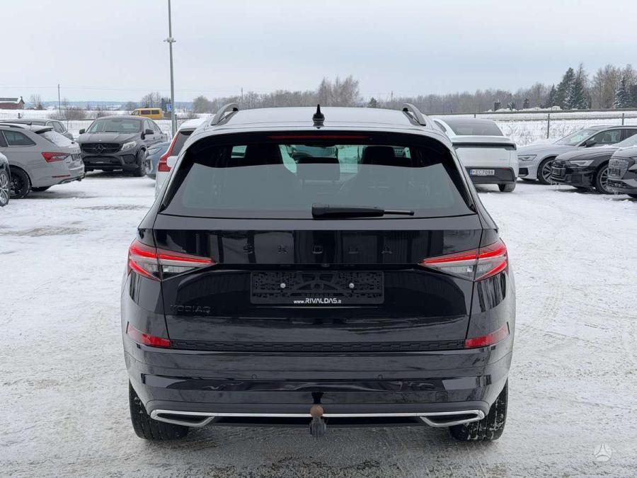 Black Skoda Kodiaq 2022 in Siauliai, with an engine capacity of 1.50 L and mileage of 154 thousand km for 27818 €, photo 10 on AUTOMOTO.COM.LV