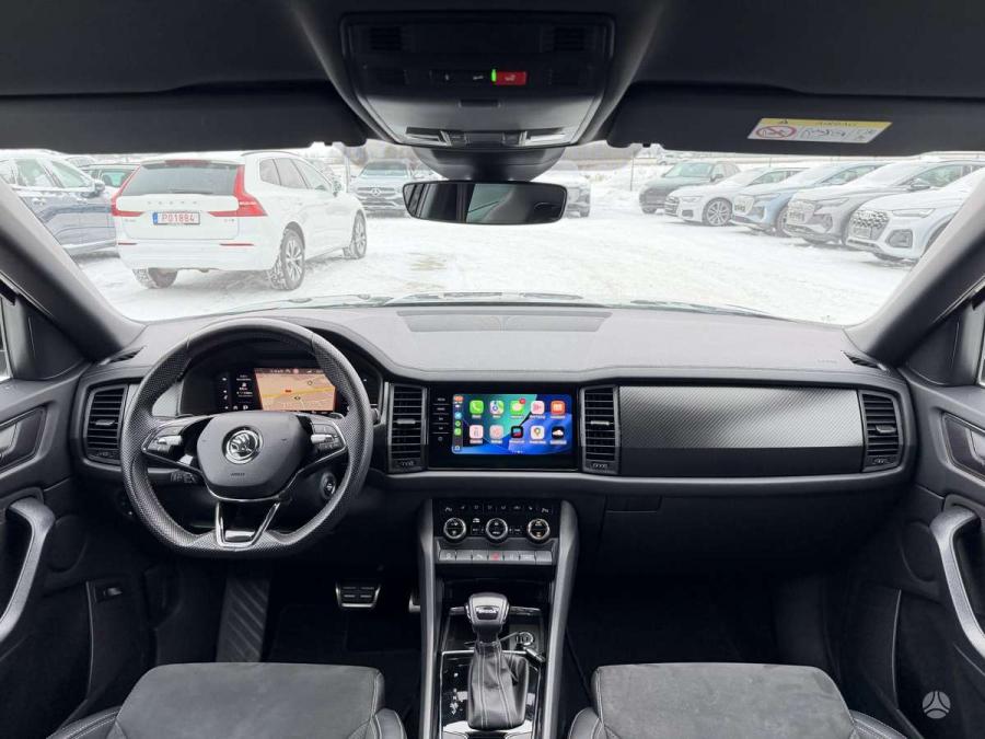 Black Skoda Kodiaq 2022 in Siauliai, with an engine capacity of 1.50 L and mileage of 154 thousand km for 27818 €, photo 15 on AUTOMOTO.COM.LV