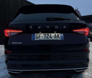 Black Skoda Kodiaq 2022 in Kaunas, with an engine capacity of 1.97 L and mileage of 270 thousand km for 23999 €, photo 10 on AUTOMOTO.COM.LV