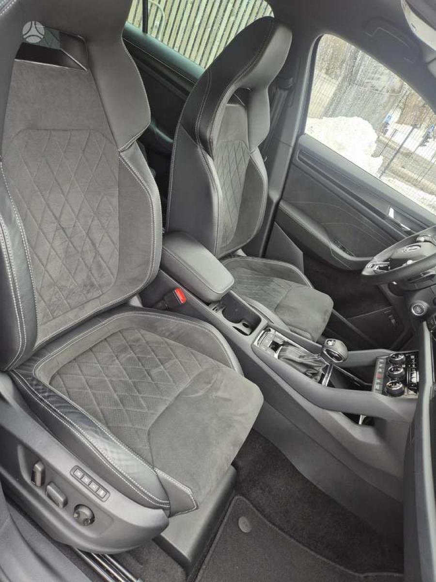 Black Skoda Kodiaq 2022 in Vilnius, with an engine capacity of 1.97 L and mileage of 212 thousand km for 27300 €, photo 10 on AUTOMOTO.COM.LV