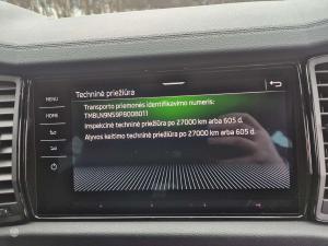 Black Skoda Kodiaq 2022 in Vilnius, with an engine capacity of 1.97 L and mileage of 212 thousand km for 27300 €, photo 12 on AUTOMOTO.COM.LV