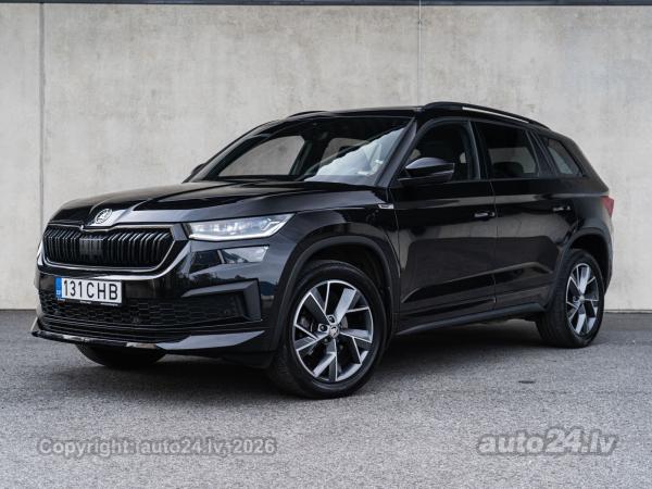 Black Skoda Kodiaq 2022 in Tallinn, with an engine capacity of 1.50 L and mileage of 67 thousand km for 32900 €, photo 1 on AUTOMOTO.COM.LV