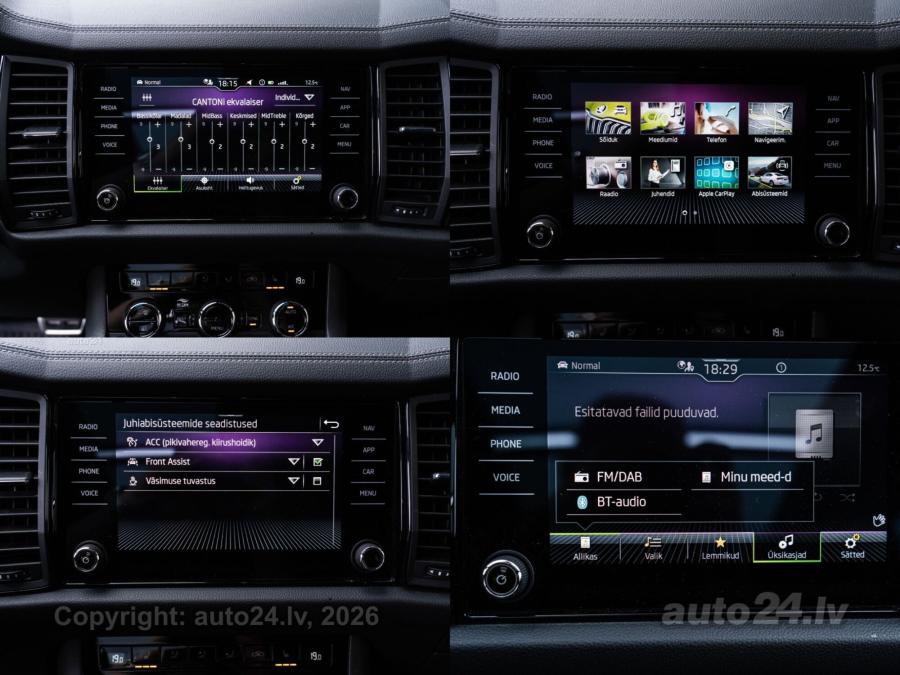 Черный Шкода Kodiaq 2022 в Таллин, объемом двигателя 1.50 л и пробегом 67 тыс. км за 32900 €, фото 17 на AUTOMOTO.COM.LV