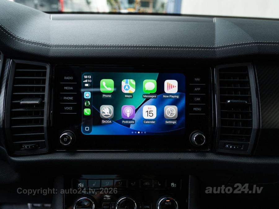 Черный Шкода Kodiaq 2022 в Таллин, объемом двигателя 1.50 л и пробегом 67 тыс. км за 32900 €, фото 18 на AUTOMOTO.COM.LV