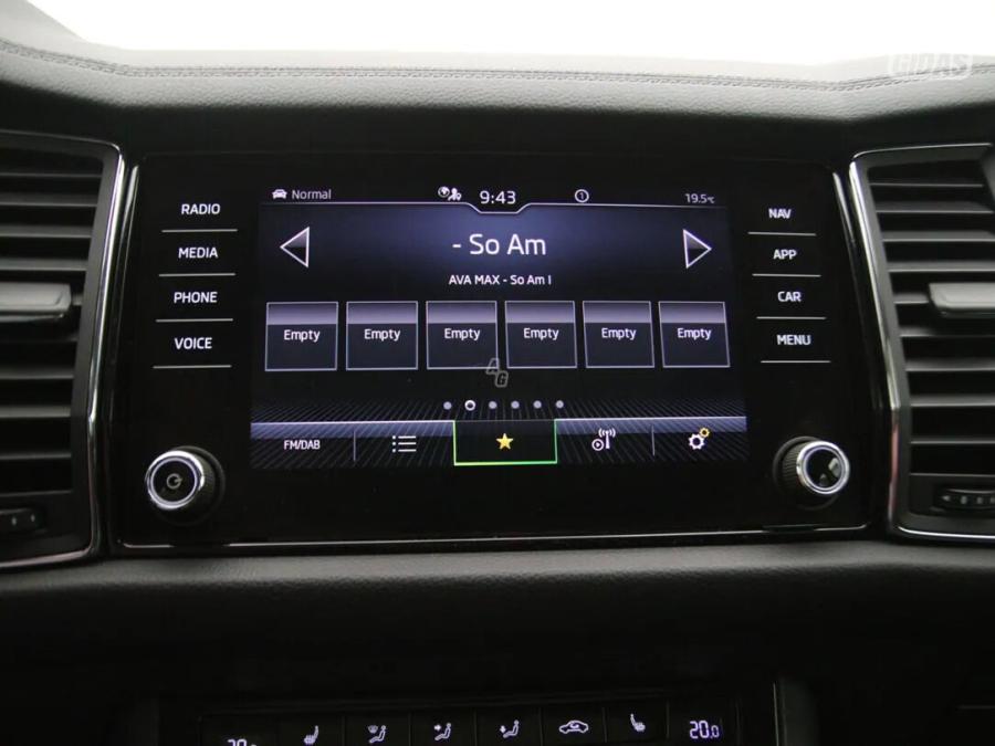 Black Skoda Kodiaq 2022 in Vilnius, with an engine capacity of 2.00 L and mileage of 212 thousand km for 21999 €, photo 23 on AUTOMOTO.COM.LV