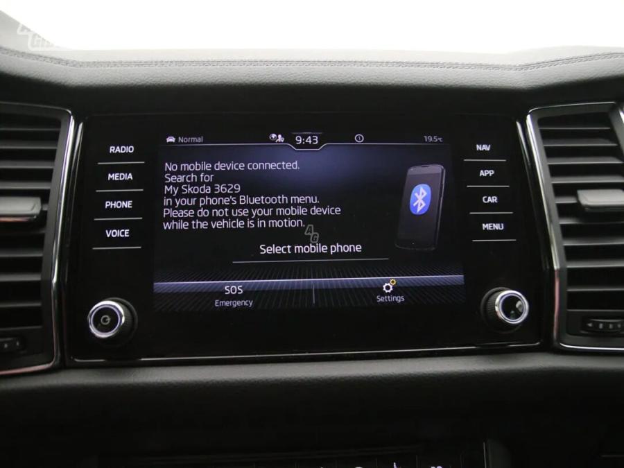 Black Skoda Kodiaq 2022 in Vilnius, with an engine capacity of 2.00 L and mileage of 212 thousand km for 21999 €, photo 24 on AUTOMOTO.COM.LV