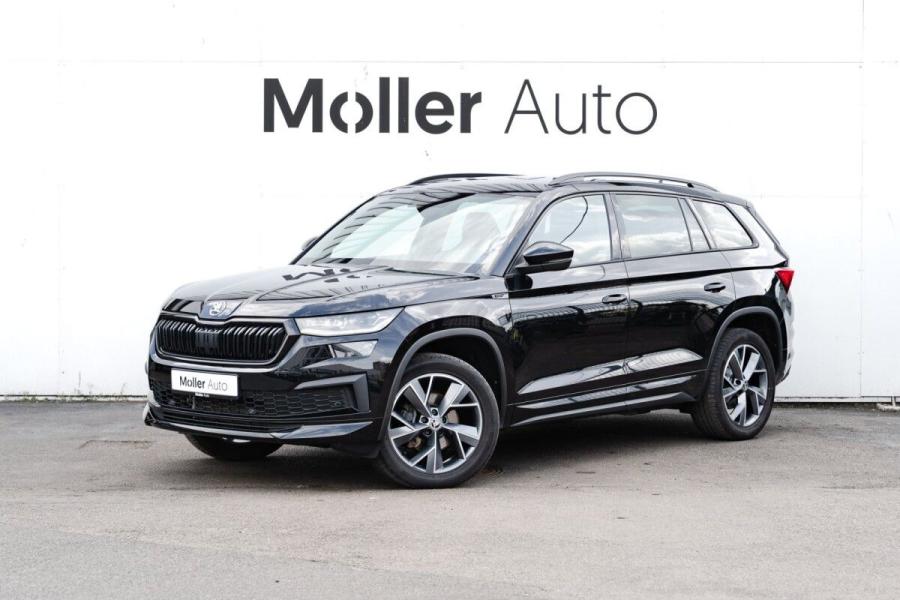 Melns Skoda Kodiaq 2022 Rīga, ar dzinēja tilpumu 2.00 L un nobraukumu 160 tūkst. km par 27950 €, foto 1 vietnē AUTOMOTO.COM.LV