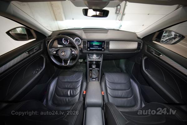 Black Skoda Kodiaq 2022 in Tallinn, with an engine capacity of 2.00 L and mileage of 135 thousand km for 28990 €, photo 9 on AUTOMOTO.COM.LV