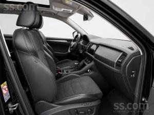 Black Skoda Kodiaq 2022 in Riga, with an engine capacity of 2.00 L and mileage of 218 thousand km for 25980 €, photo 8 on AUTOMOTO.COM.LV