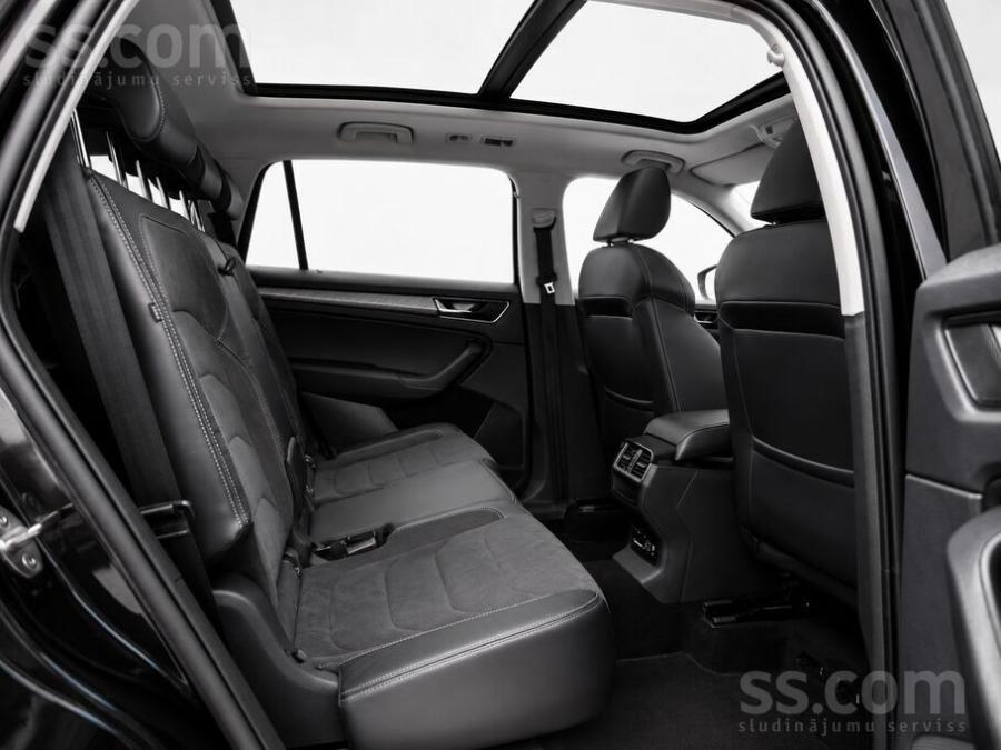 Black Skoda Kodiaq 2022 in Riga, with an engine capacity of 2.00 L and mileage of 218 thousand km for 25980 €, photo 9 on AUTOMOTO.COM.LV