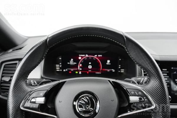 Black Skoda Kodiaq 2022 in Riga, with an engine capacity of 2.00 L and mileage of 160 thousand km for 27950 €, photo 10 on AUTOMOTO.COM.LV