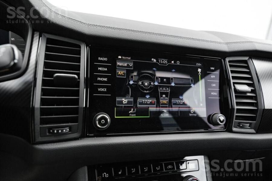 Melns Skoda Kodiaq 2022 Rīga, ar dzinēja tilpumu 2.00 L un nobraukumu 160 tūkst. km par 27950 €, foto 29 vietnē AUTOMOTO.COM.LV